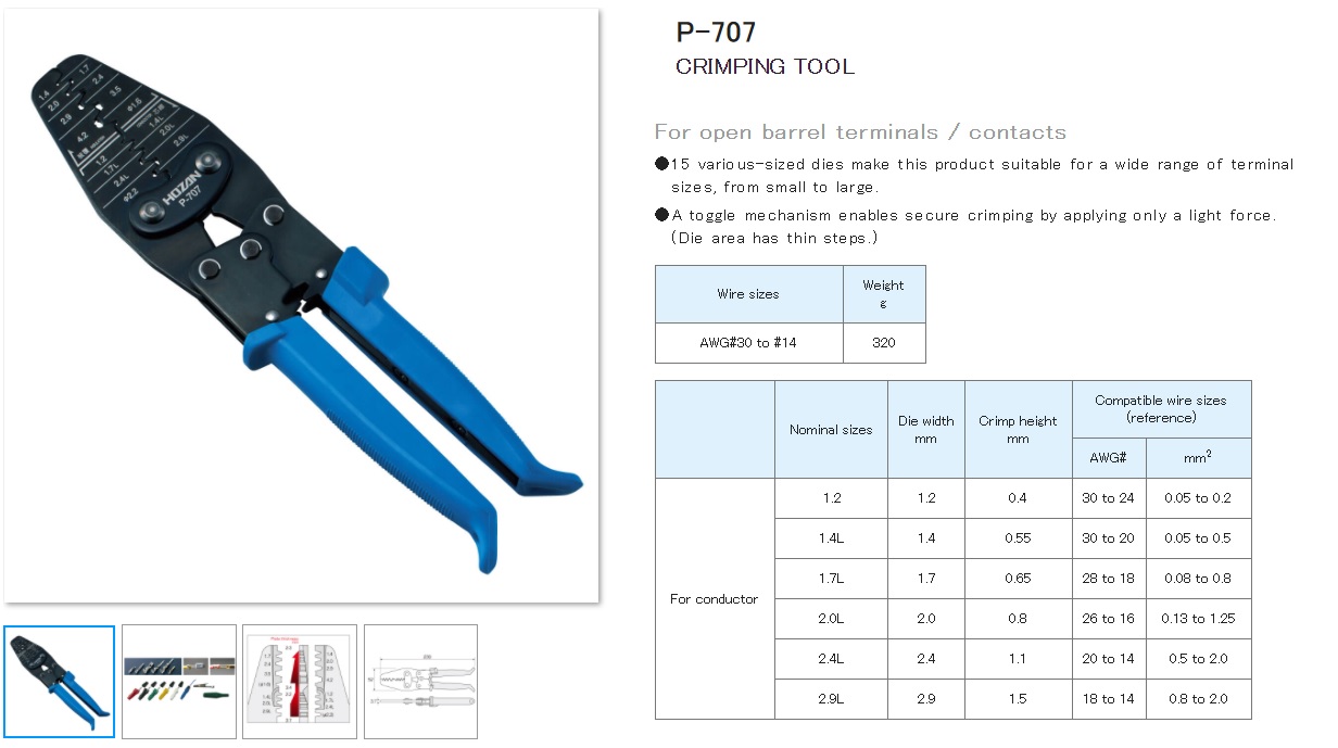 Ichiban Precision Sdn Bhd - Hozan - HOZAN CRIMPING TOOL
